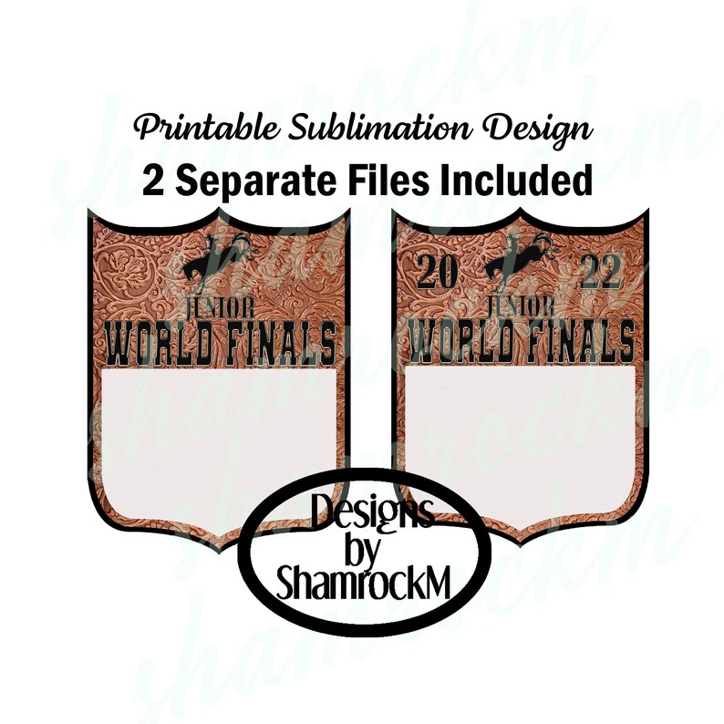 Printable Sublimation Design Rodeo Back Number Leather - Etsy