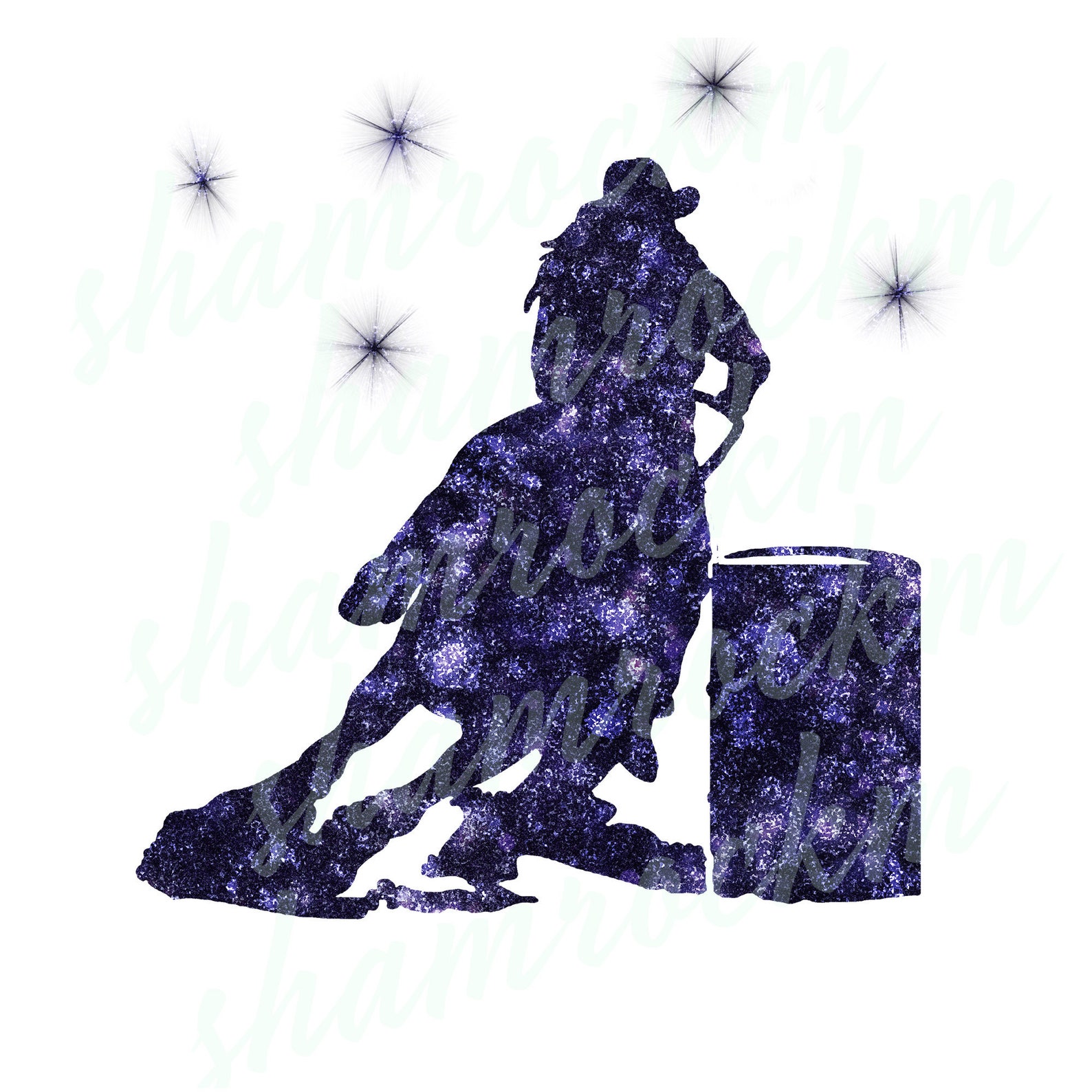 Sparkly Barrel Racer in Metallic Obsidian, Png Images With Transparent ...