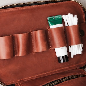 Leather Shaving Kit,mens Shaving Kit,mens Leather Toiletry Bag ...