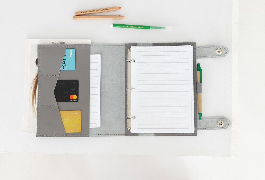 Personalized Binder A4,leather Journal Refillable,personalized 3 Ring ...