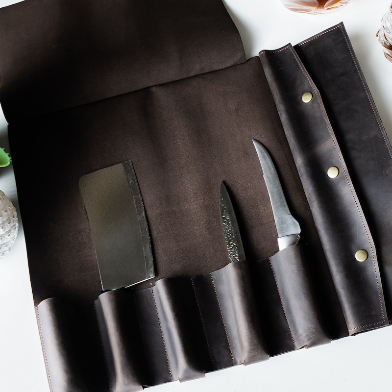 Leather Knife Roll - Etsy