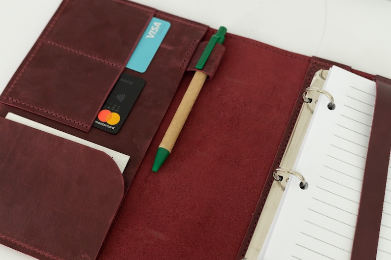 Refillable Leather Journalleather Binder Coverleather Binder - Etsy
