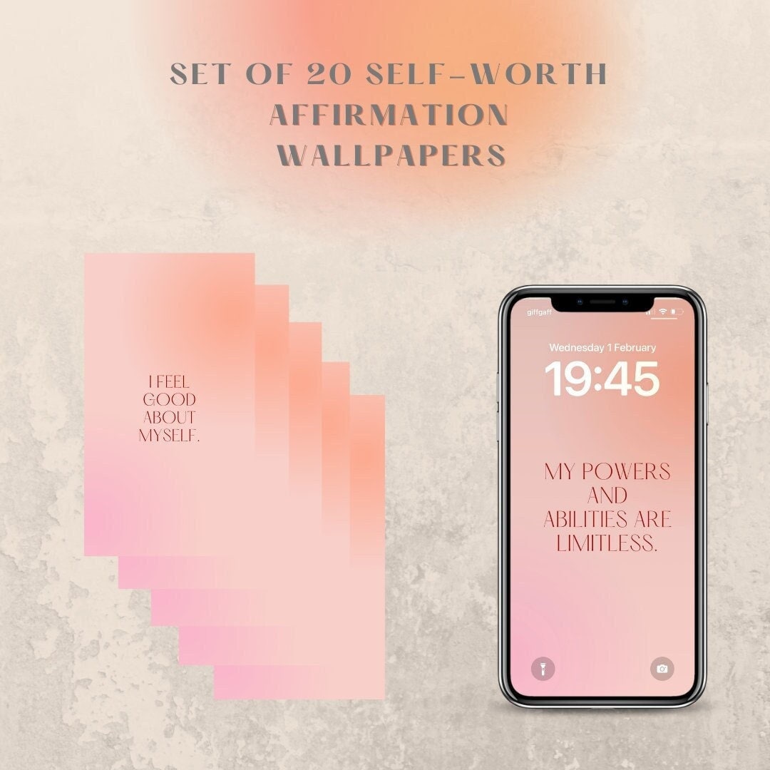 20 Self-worth Affirmation Wallpapers | Daily Affirmations | Self-worth ...