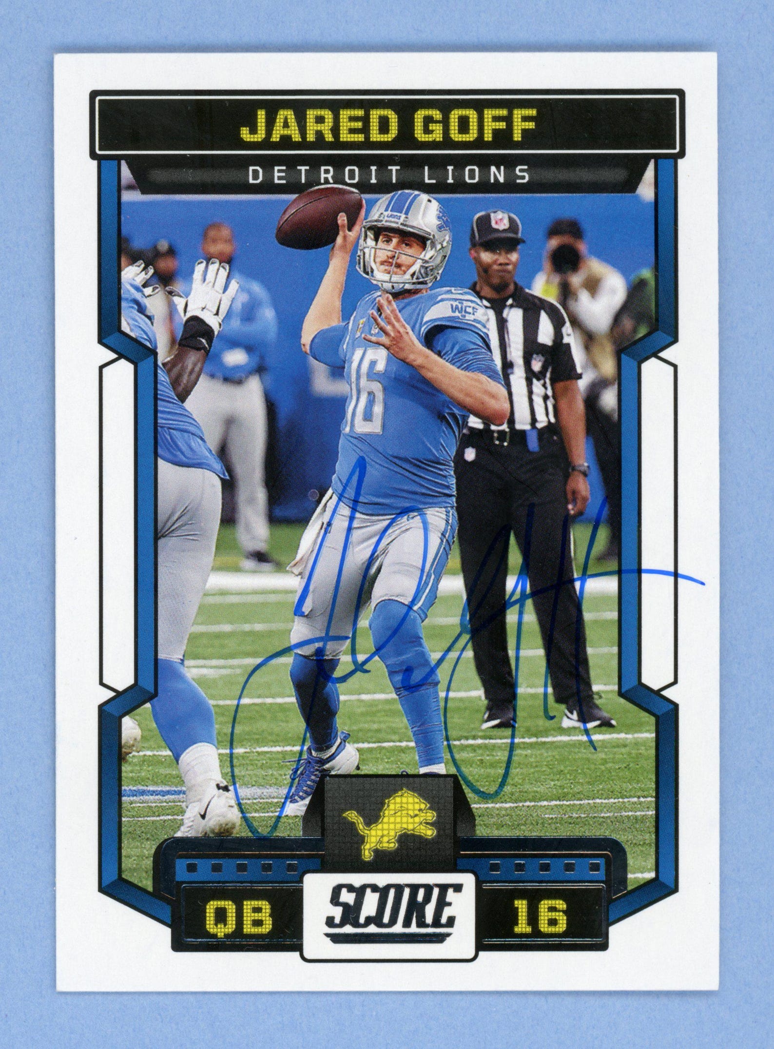 Autographed Detroit Lions Quarterbacks: Jared Goff, Joey Harrington ...