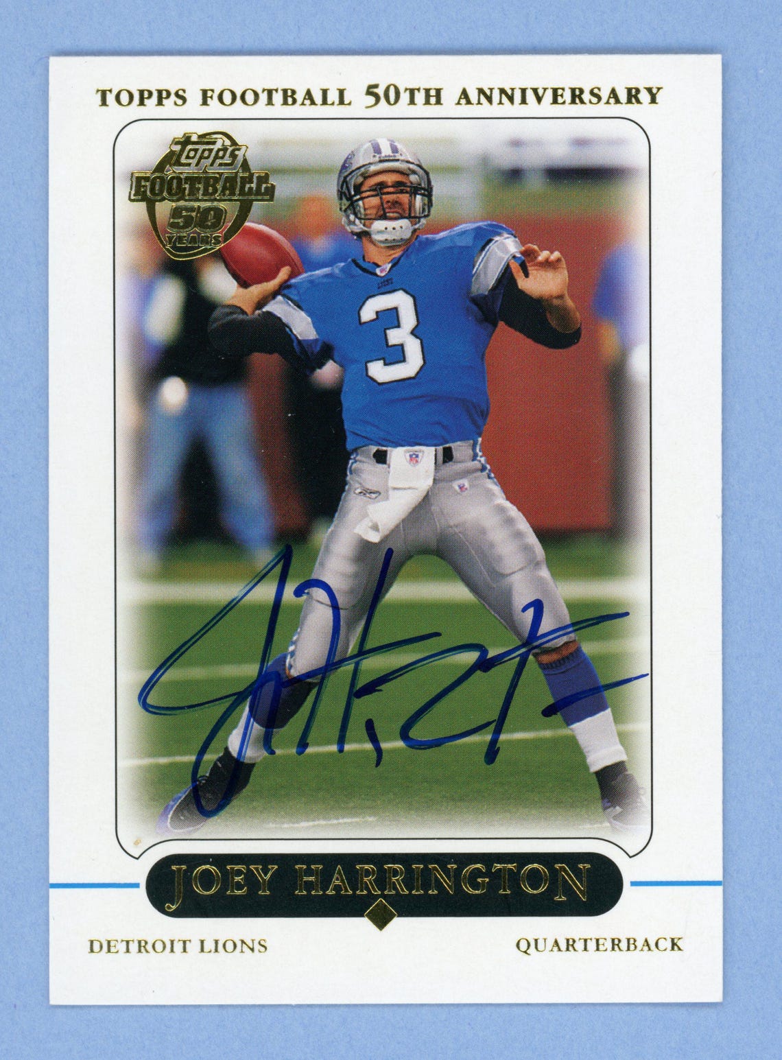 Autographed Detroit Lions Quarterbacks: Jared Goff, Joey Harrington ...