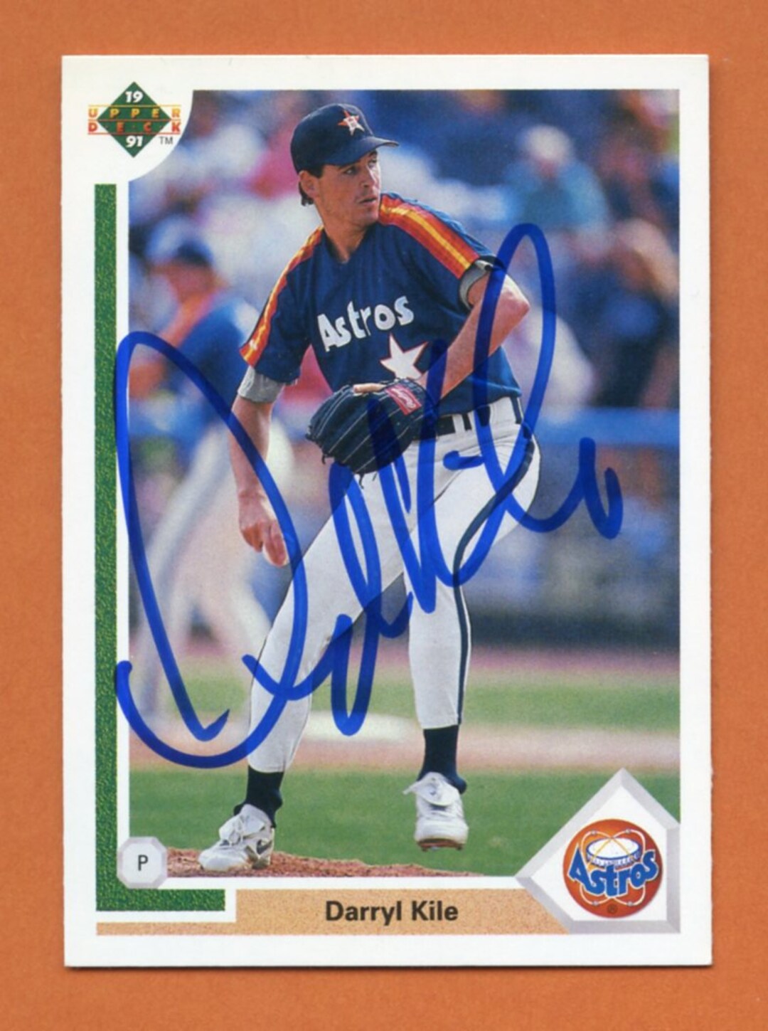 Autographed 1991 Upper Deck Darryl Kile Houston Astros Card (deceased ...