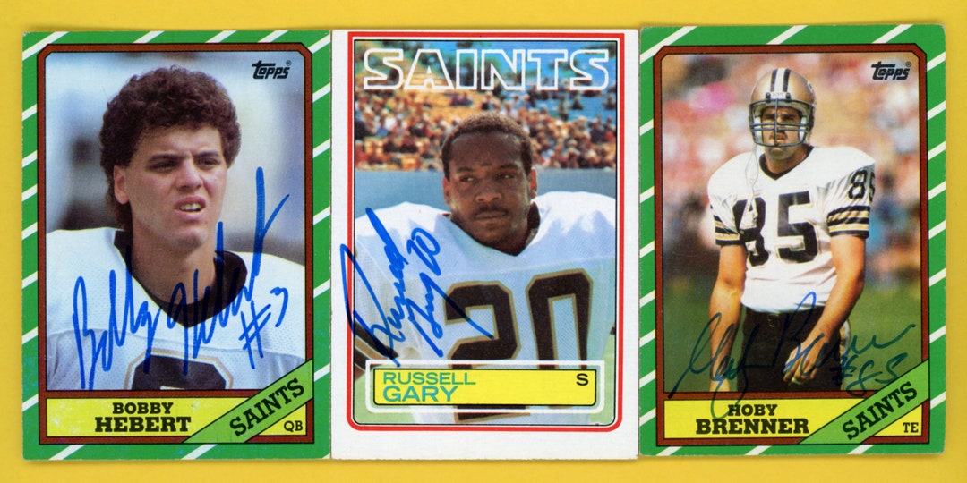 Autographed New Orleans Saints: Bobby Hebert Hoby Brenner - Etsy