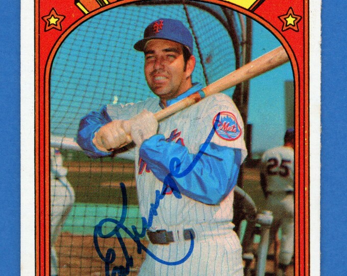 Autographed 1972 Topps New York Mets: Ed Kranepool (deceased), Tim Foli ...