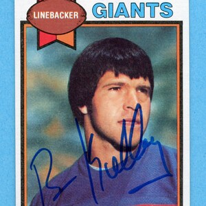 Autographed New York Giants Dan Doornink, Brian Kelley, Beasley Reece ...