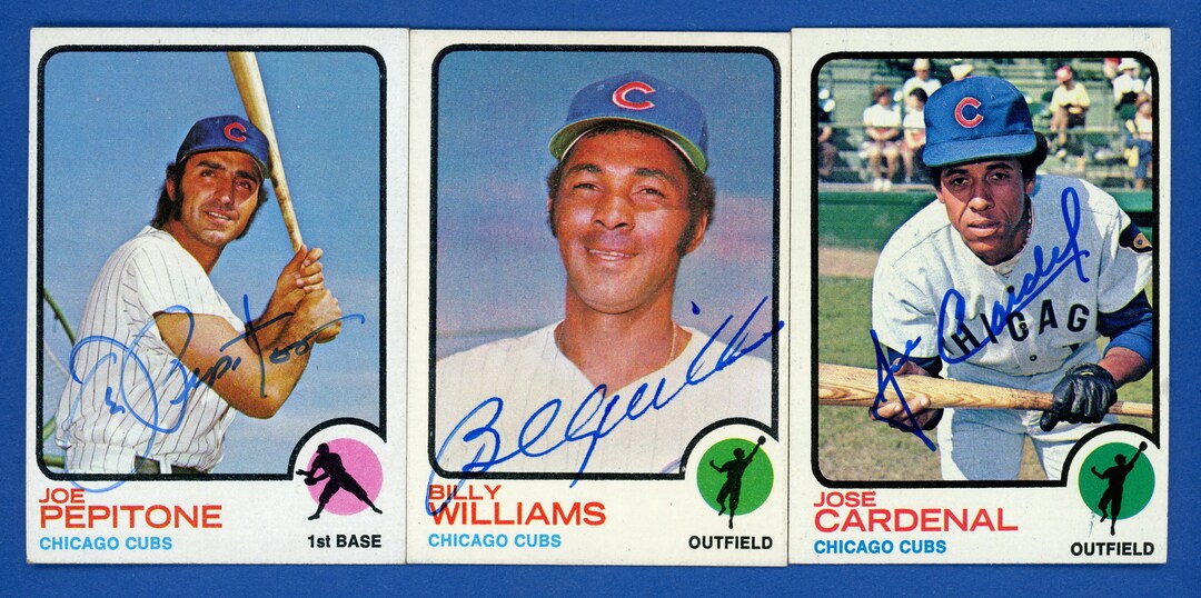 Autographed 1973 Topps Chicago Cubs: Billy Williams MLB Hall of Fame ...