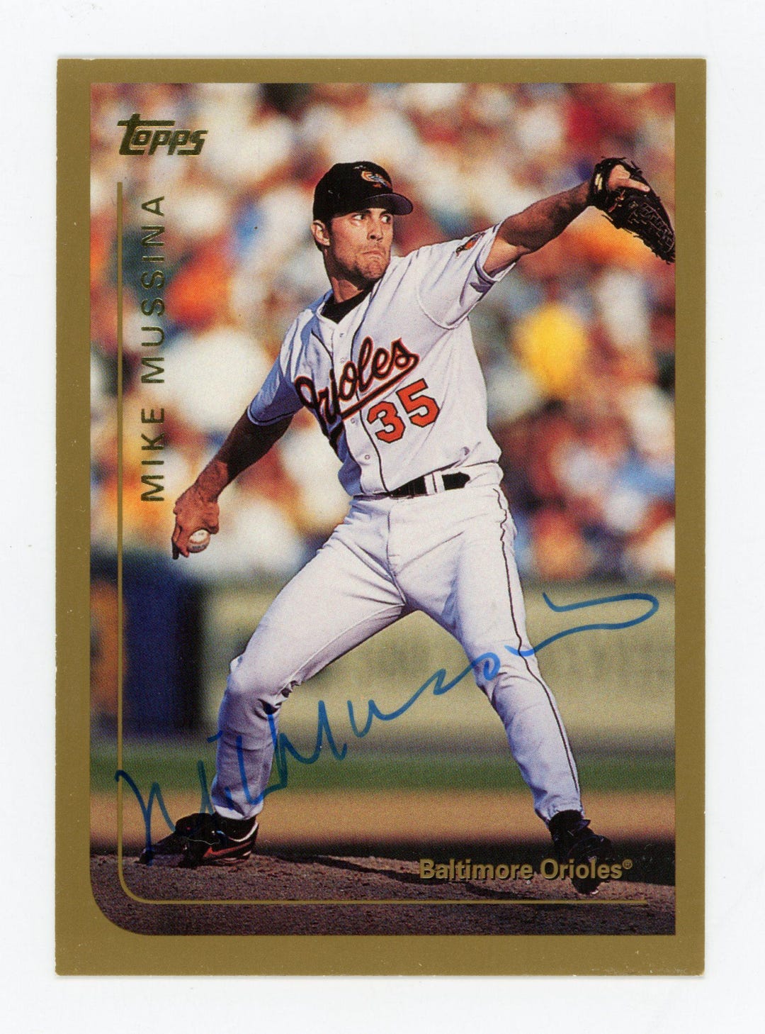 Autographed Mike Mussina & Ryan Minor 1999 Topps Orioles Cards - Etsy