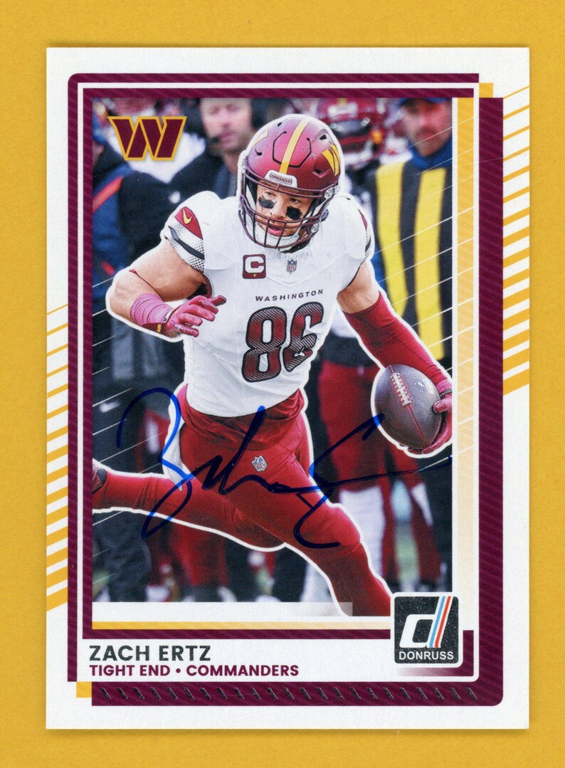 Autographed Washington Commanders: Zach Ertz, Austin Ekeler, Frankie ...