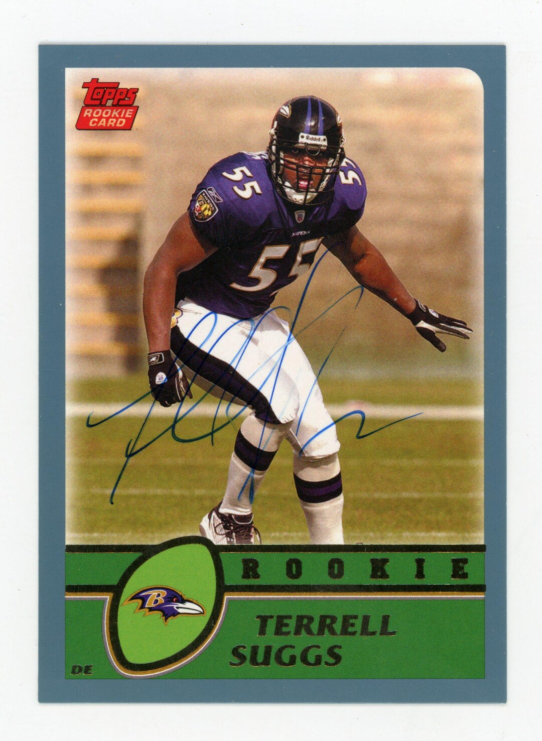 Autographed 2003 Topps Baltimore Ravens Rookie Cards: Terrell Suggs, Kyle Boller, Musa Smith - Etsy