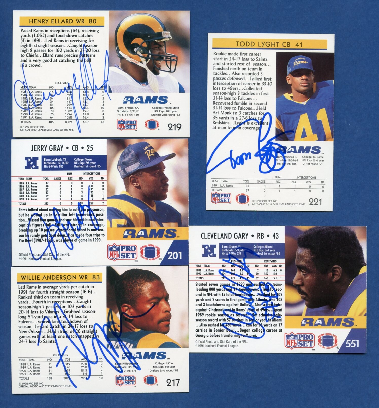 Vintage Autographed Los Angeles Rams: Todd Lyght Cleveland - Etsy