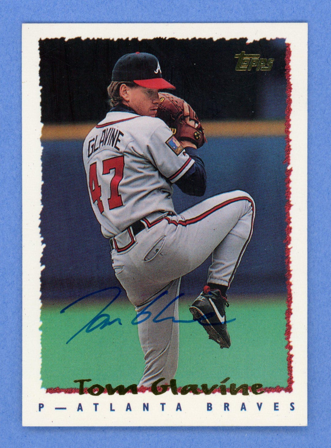 Autographed 1995 Topps Atlanta Braves: Tom Glavine (hall of Fame ...