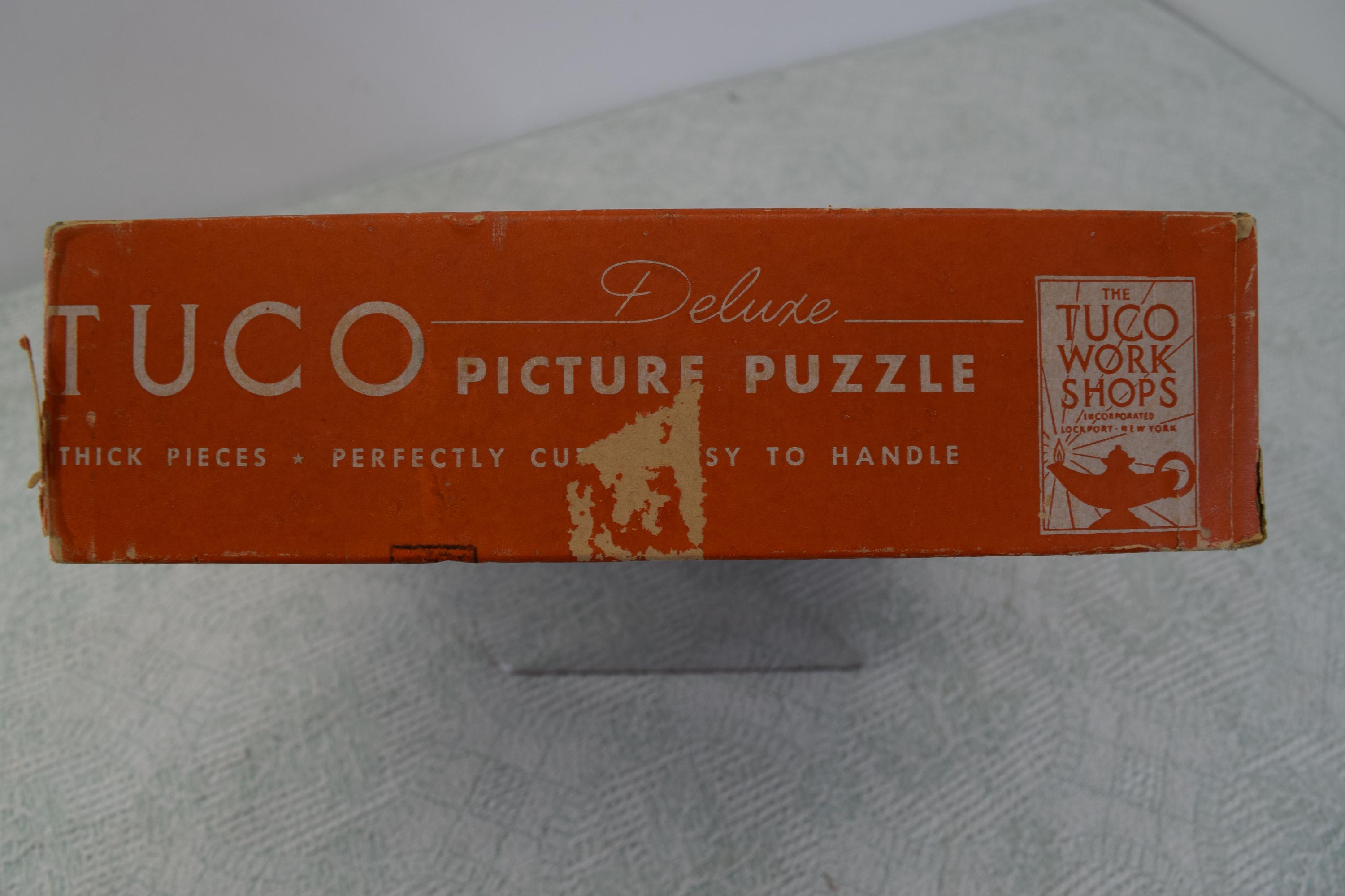 TUCO Deluxe Picture Puzzle Jigsaw Puzzle Lockport NY Mack Lee Airplane ...