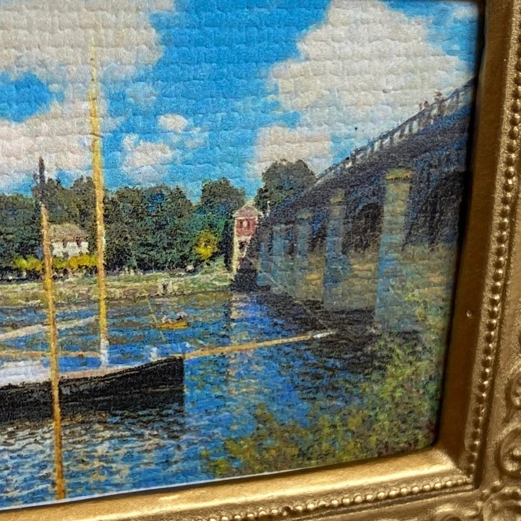 Dollhouse Miniature Framed Picture Claude Monet the Bridge at ...