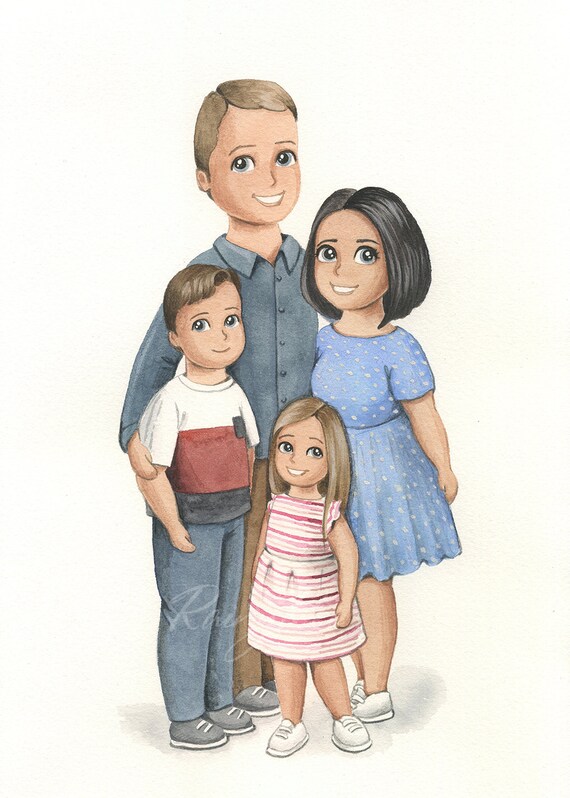 Add On Custom Illustration Portrait Illustrated Portrait Painting your ...