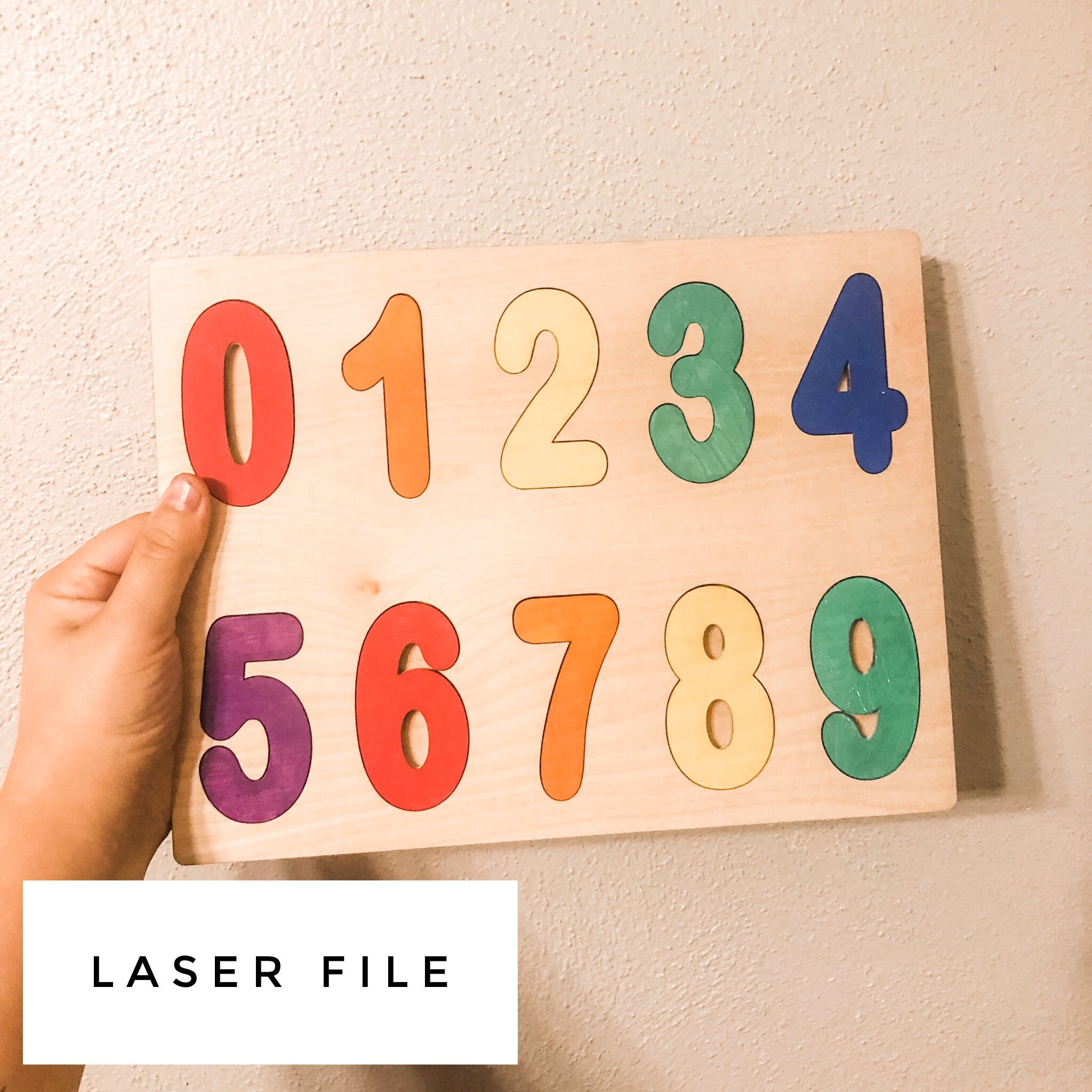 Number Puzzle Laser Cut Svg Digital File | Etsy