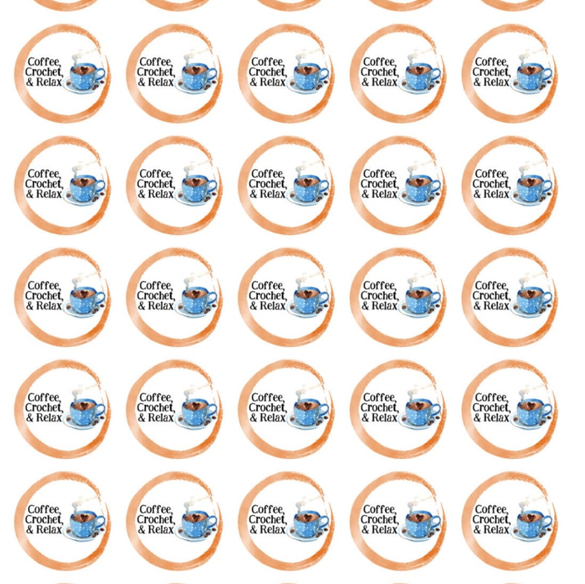 2 CROCHET PATTERNS PDF Printable Planner Stickers Gift | Etsy