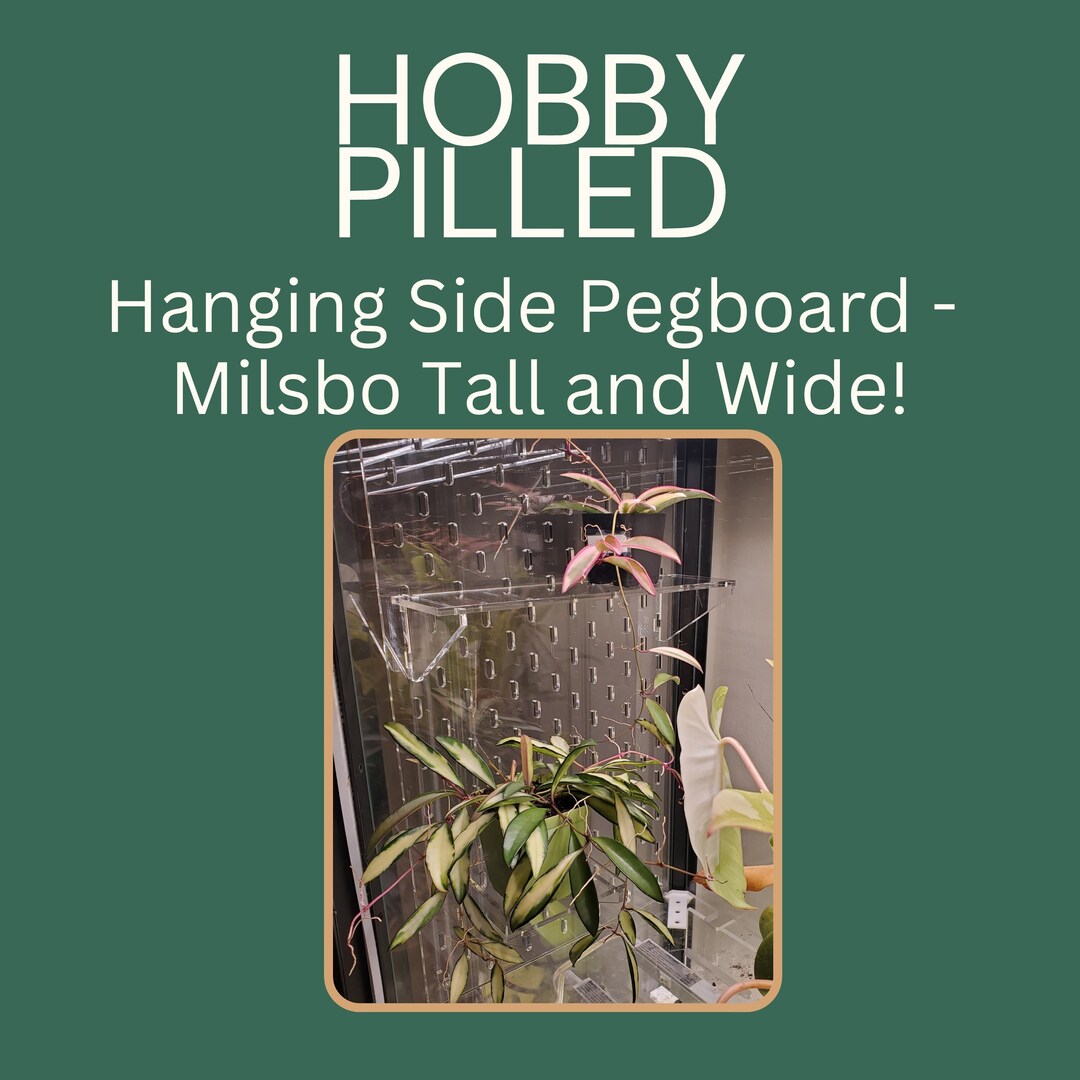 Milsbo "hanging" Side Pegboards - Tall and Wide - Clear Acrylic - Ikea ...