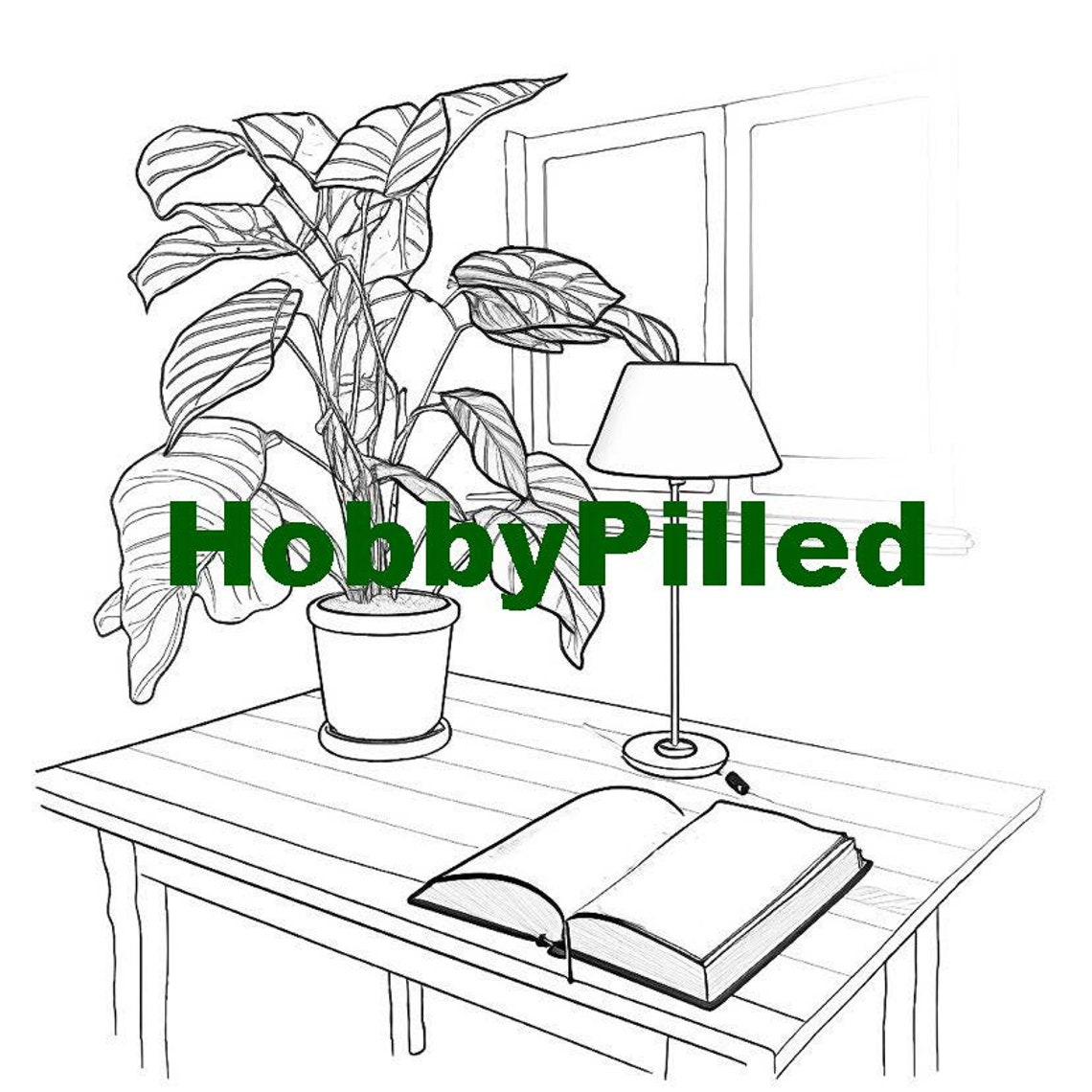 20 Printable Houseplant Coloring Book Pages - Etsy