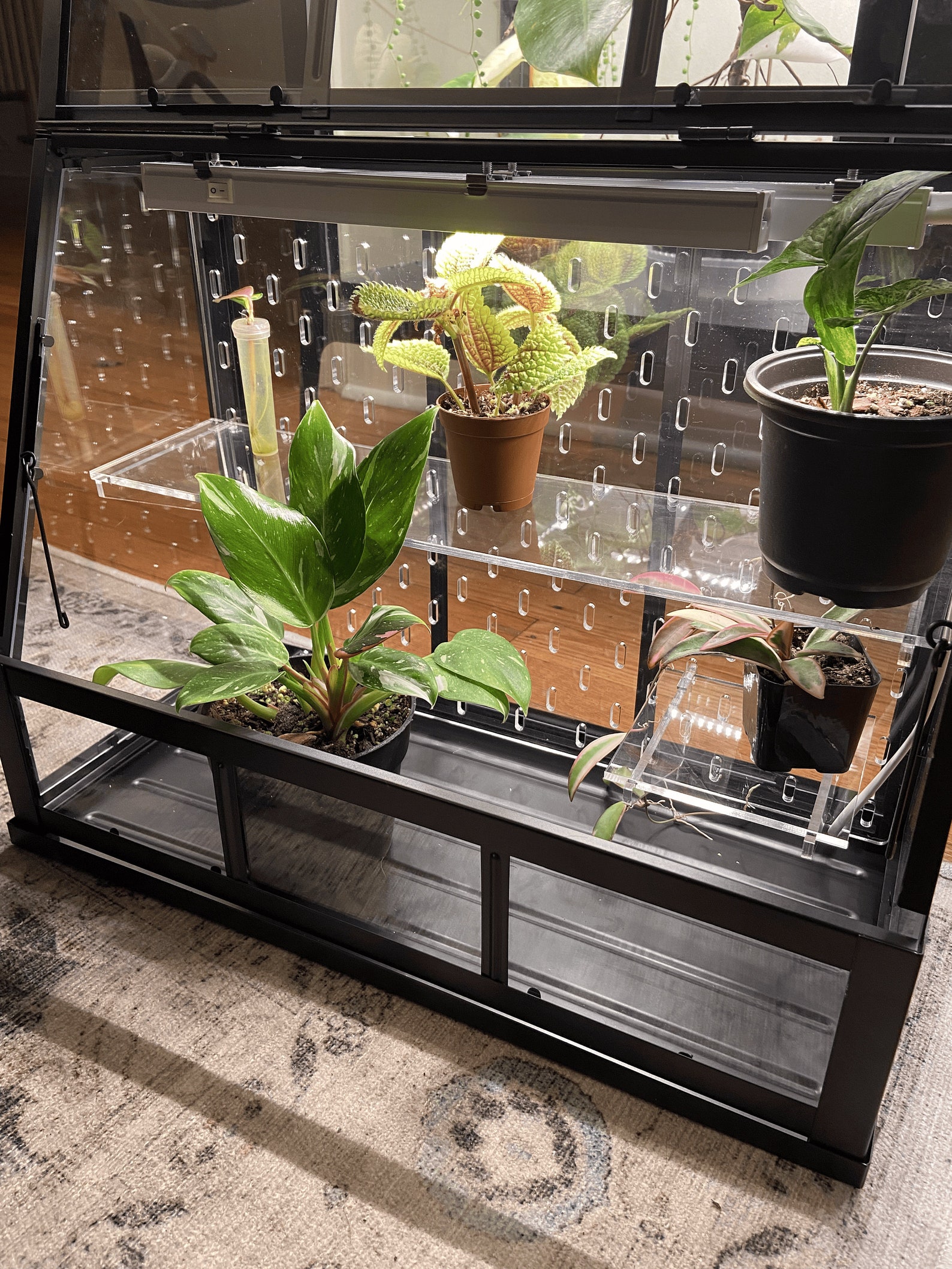Akerbar Small Pegboard and Shelf Acrylic Kit Ikea Greenhouse SKADIS 17 ...