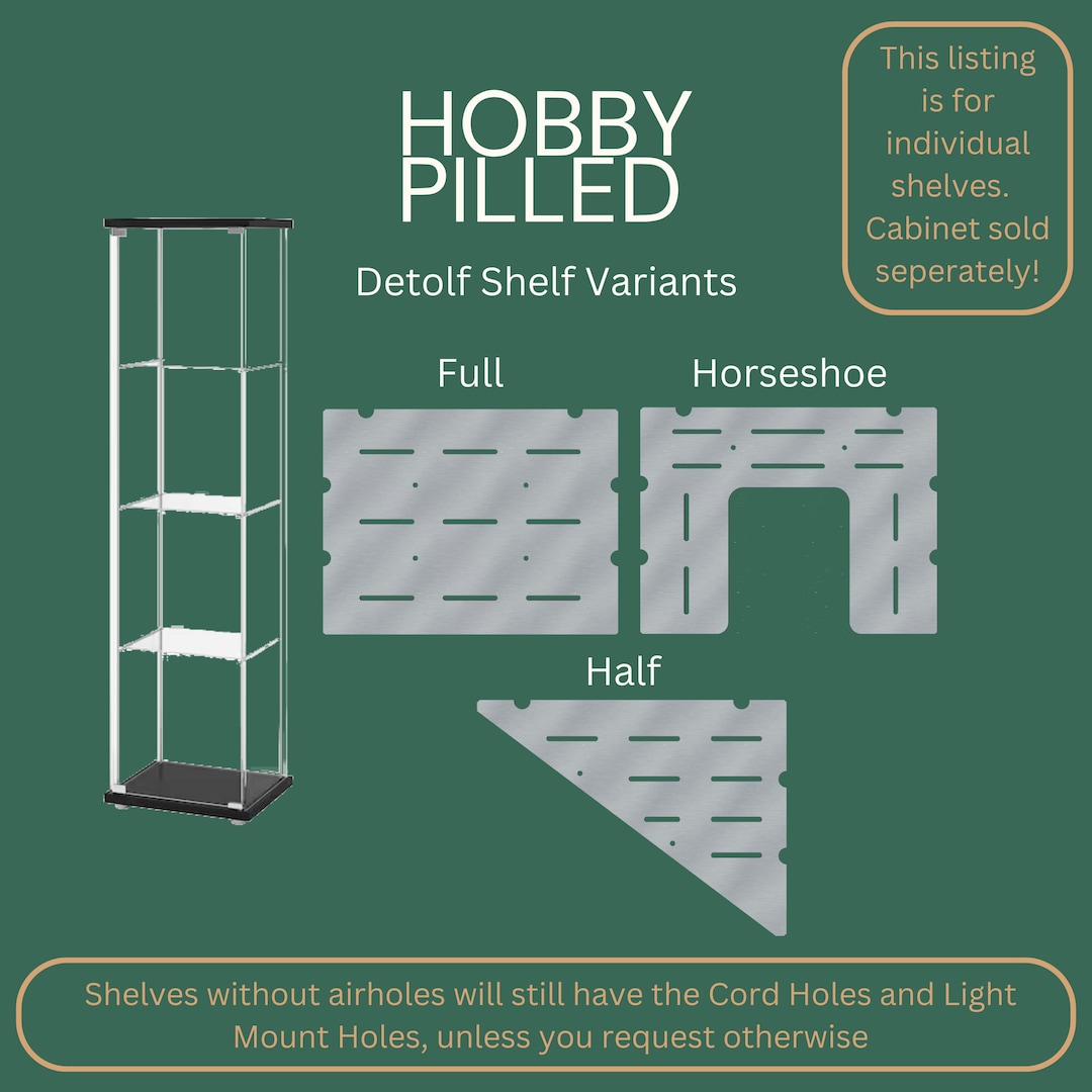 Detolf Acrylic Shelves - 3/8" Clear - Ikea Greenhouse - Etsy