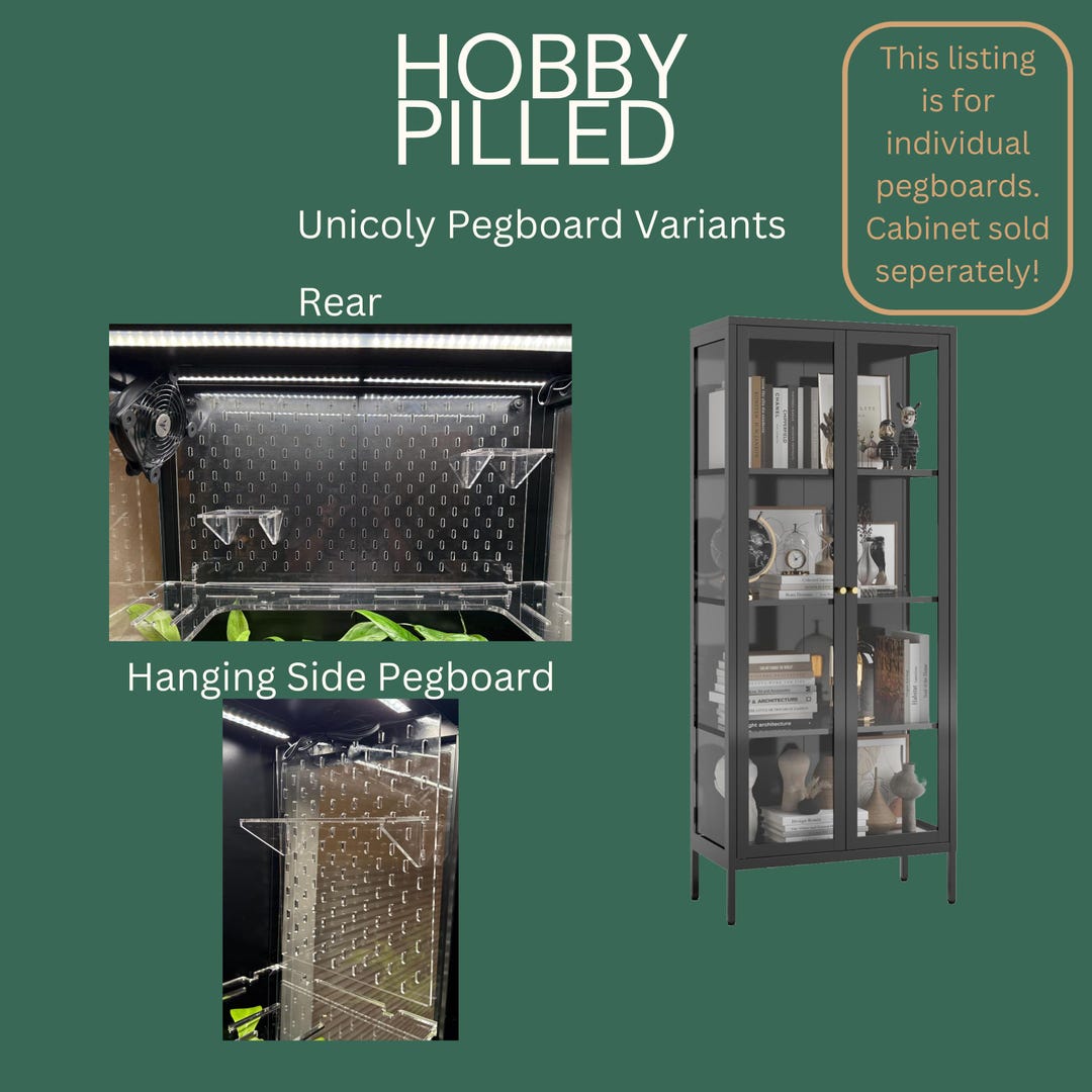 Pegboards for Unicoly Cabinet! Ikea Greenhouse Alternative | Cabinet ...