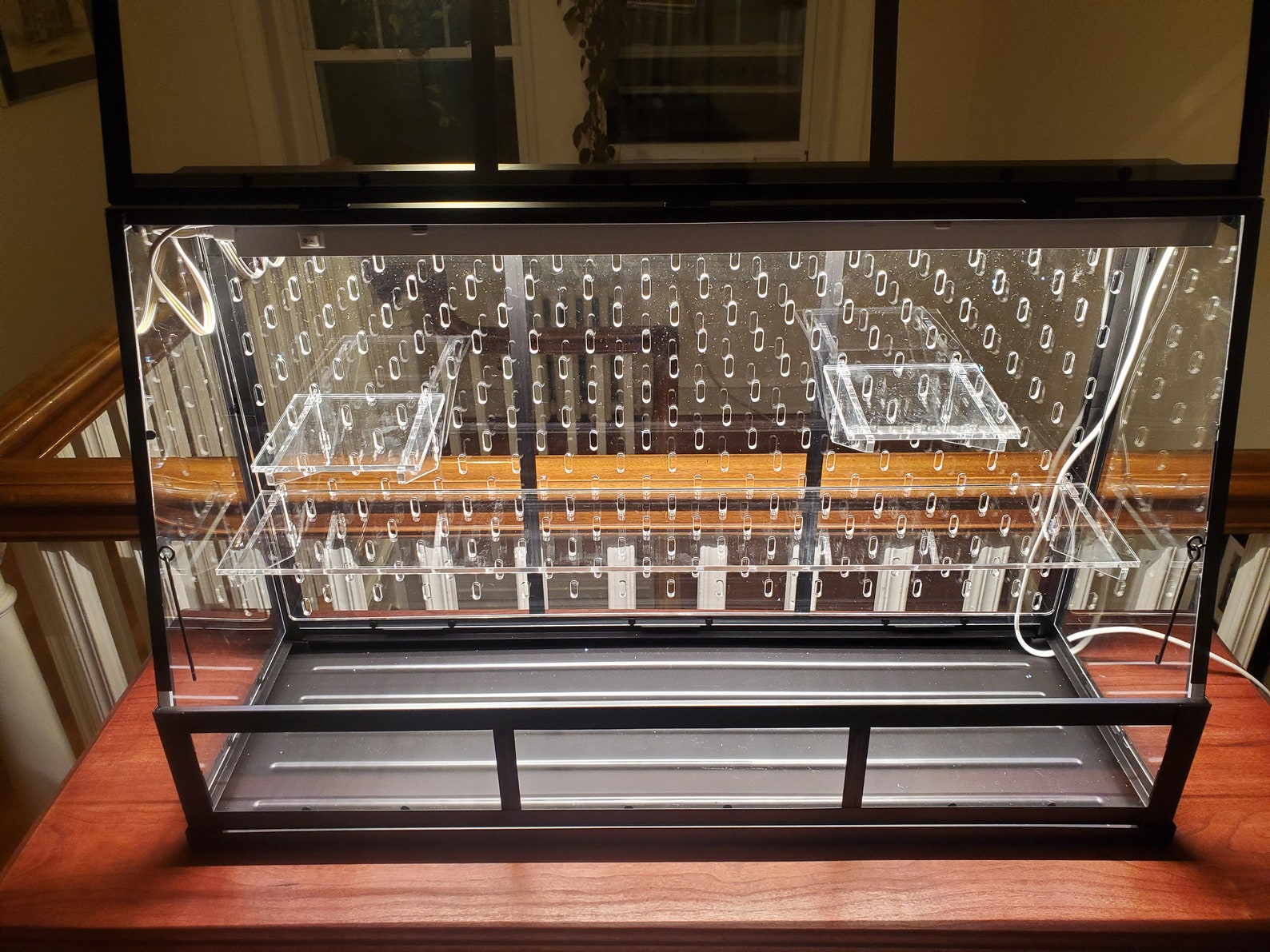 Akerbar Large Pegboard and Shelf Acrylic Kit Ikea Greenhouse SKADIS 25 ...