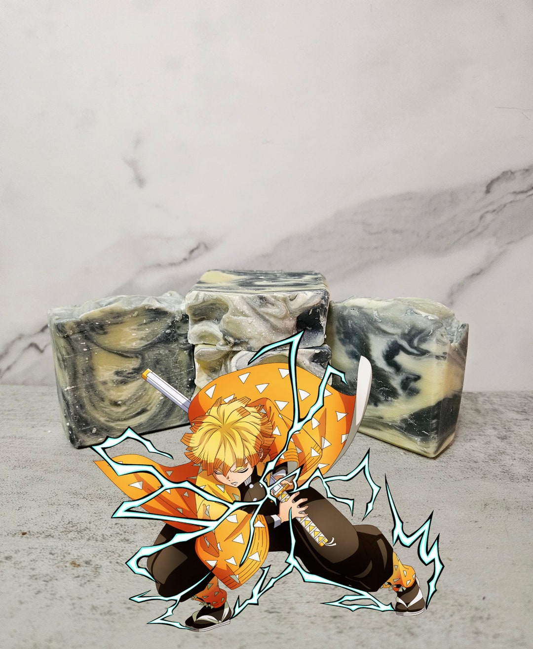 Thunder Breather Artisan Soap, Bar Soap, Anime-inspired Soap, Manga ...