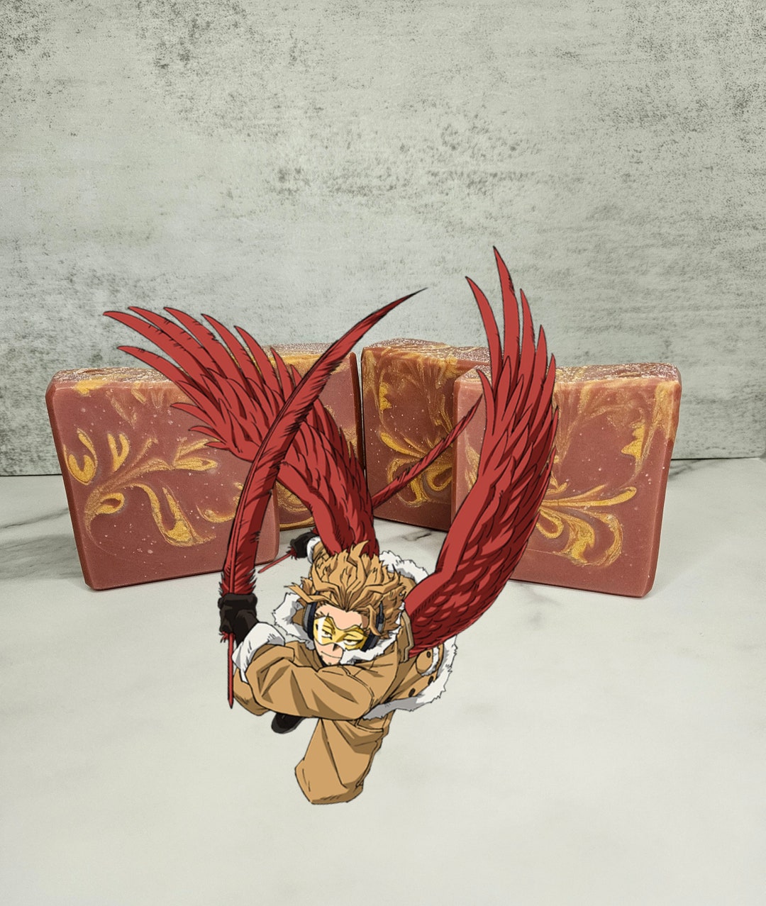 Fierce Winged Hero Artisan Bar Soap, Anime Inspired Soap, Manga ...