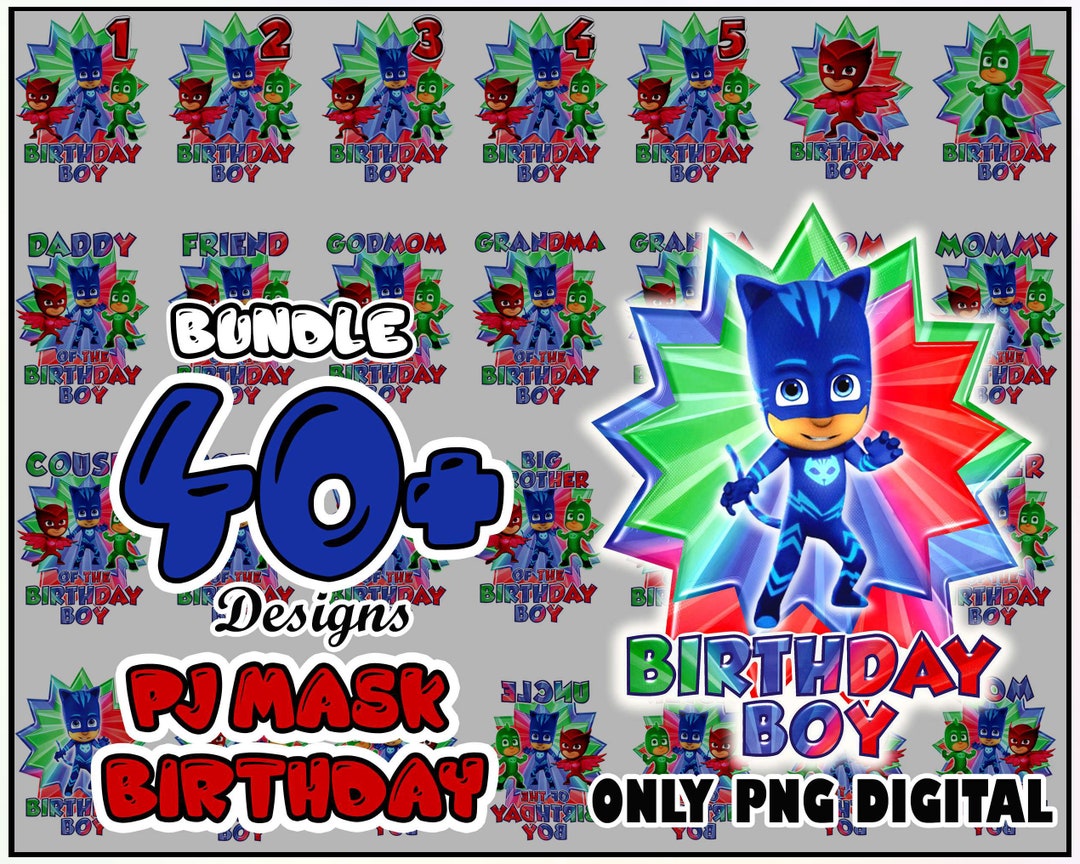 PJ Mask PNG Bundle, Pj Masks Hero Png, Pj Masks Png, Moon Light Heroes ...