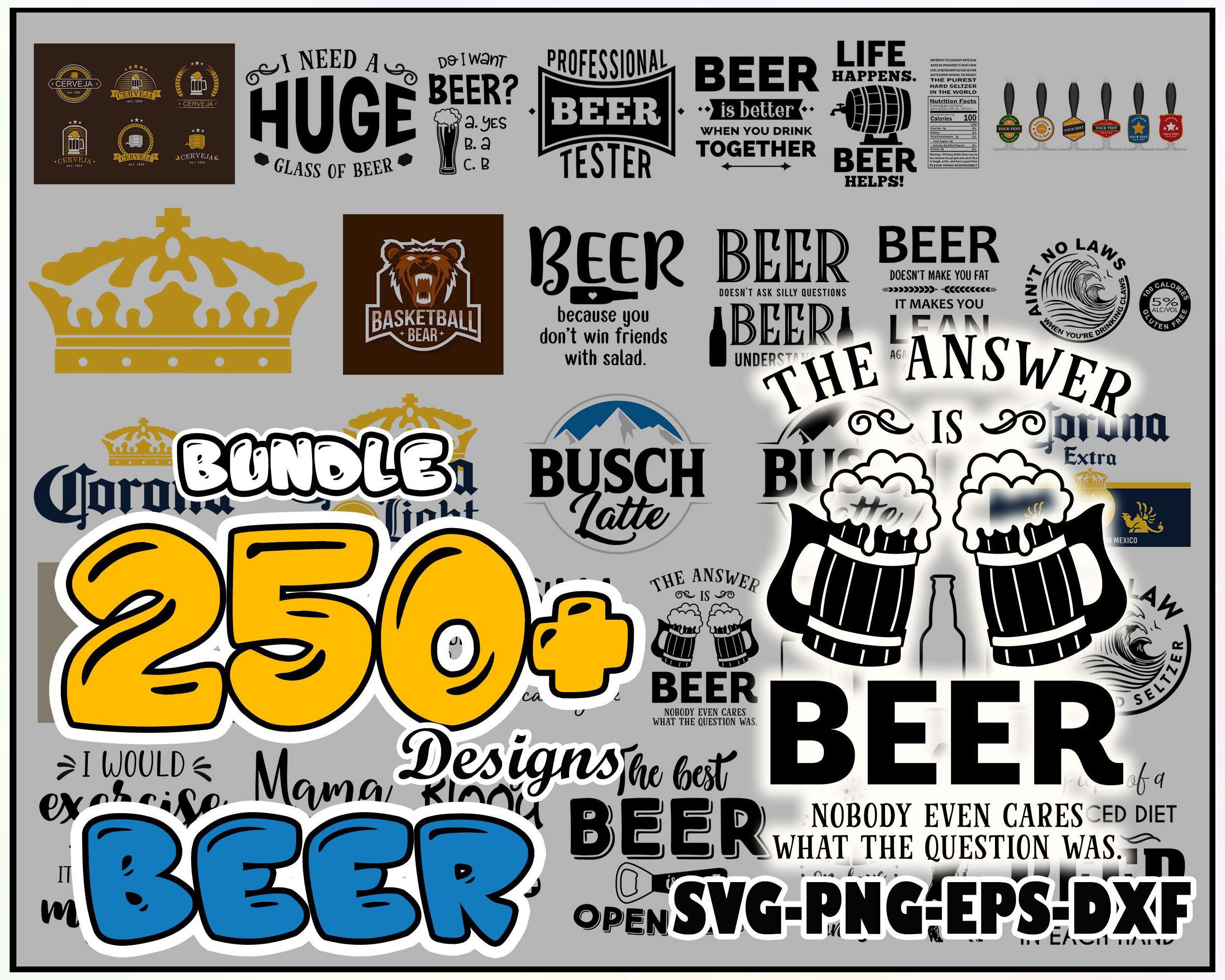 Beer SVG Bundle, Beer Quotes SVG Designs, Beer Glass SVG, Alcohol ...