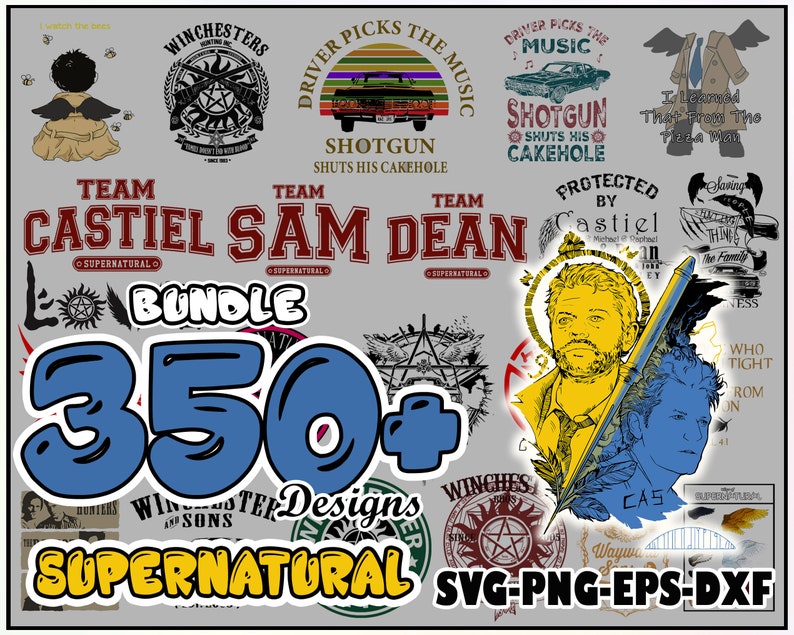 Supernatural Svg, Supernatural Team Svg, Supernatural Png Files, Svg ...
