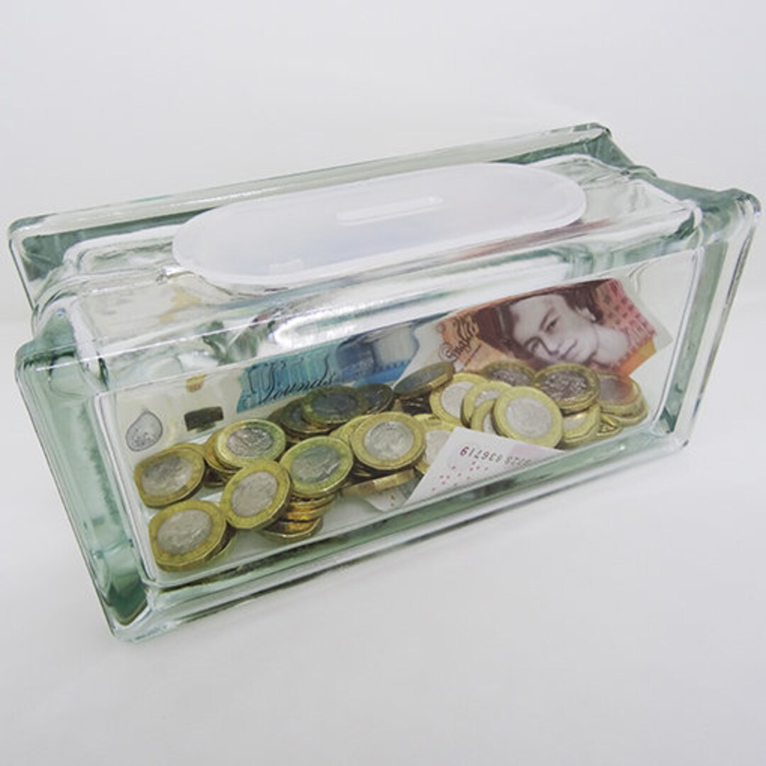 Rectangle Letterbox Glass Money Box. Blank, Unlettered, No Design - Etsy UK