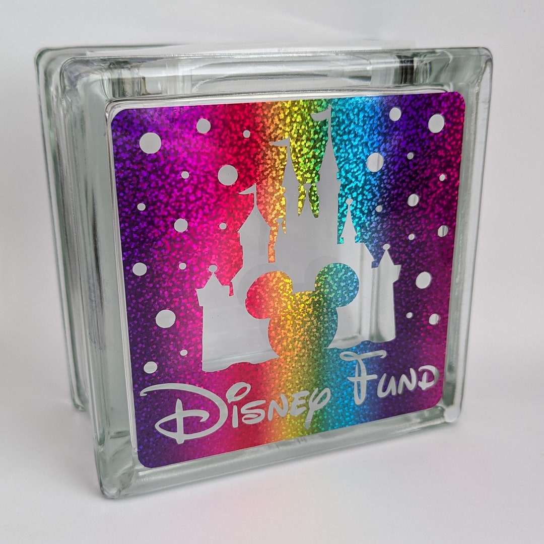Glass Rainbow 'disney Fund' Money Box - Small, Can Be Personalised ...