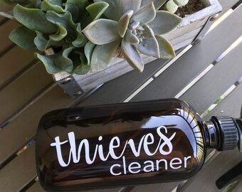 PRINTED Thieves Cleaner Label Vinyl Label Printed - Etsy