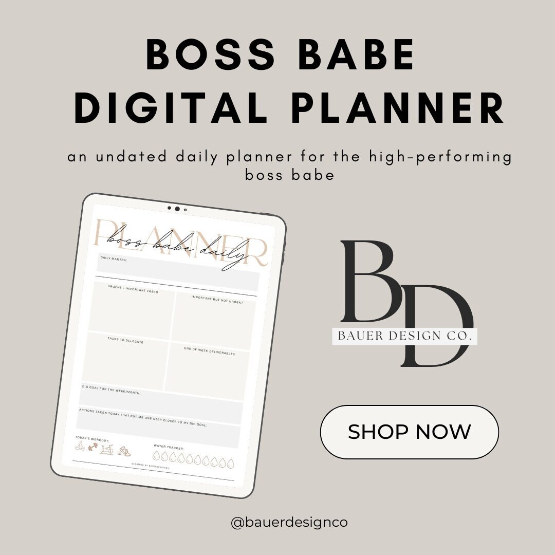 Boss Babe Daily Planner Printable - Etsy