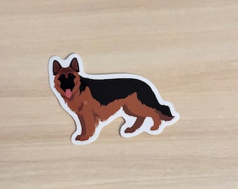 Cute German Shepherd Dog Vinyl Sticker - Etsy