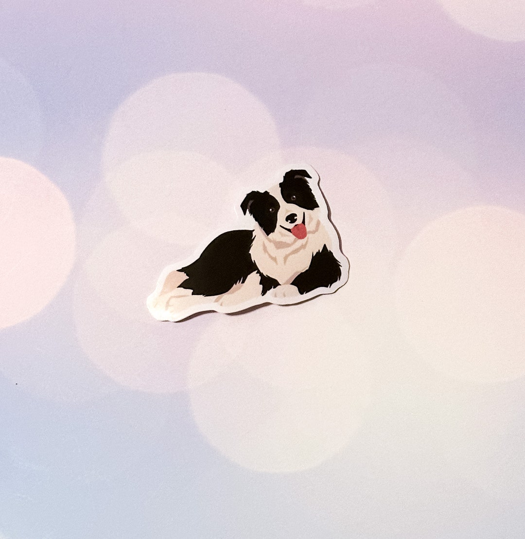 Border Collie Dog Sticker - Etsy