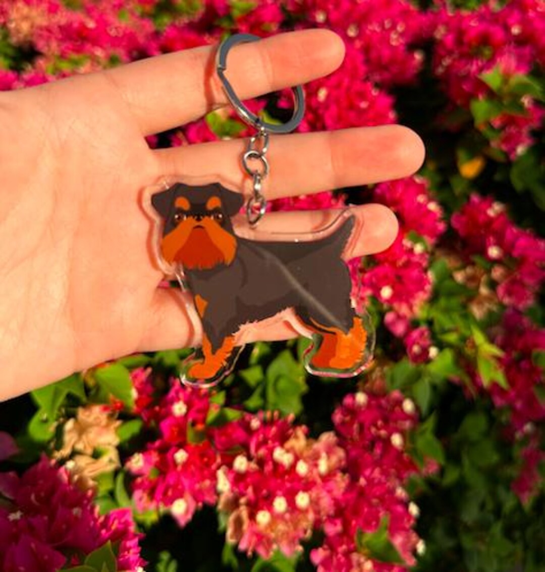 Brussels Griffon Dog 2.5in Acrylic Keychain, Dog Mom Gift - Etsy