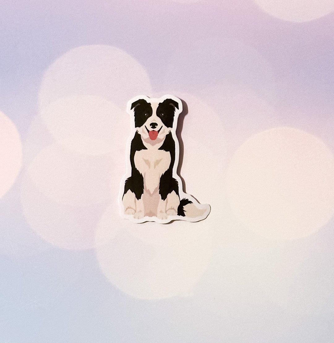 Border Collie Dog Sticker - Etsy