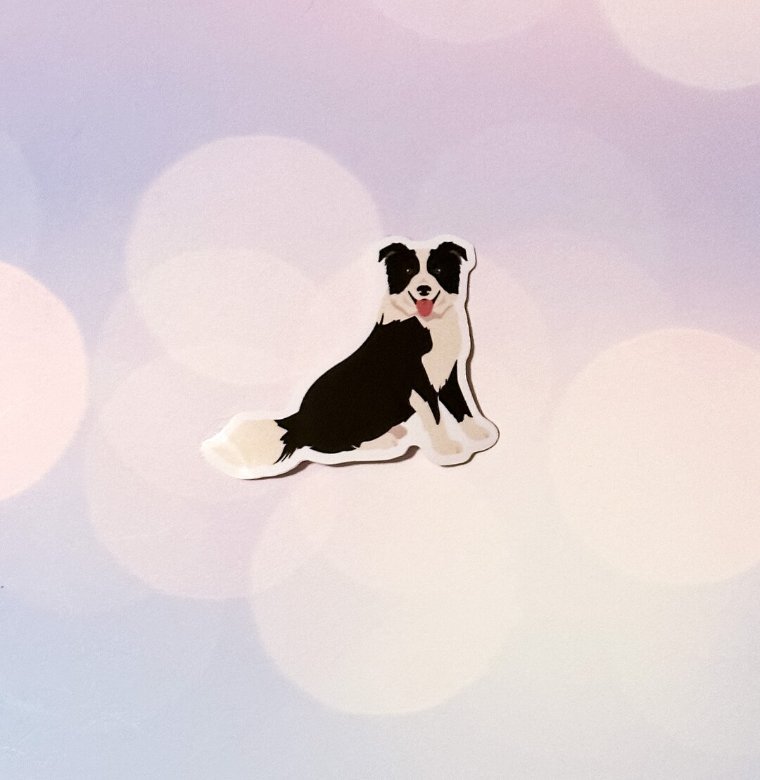 Border Collie Dog Sticker - Etsy