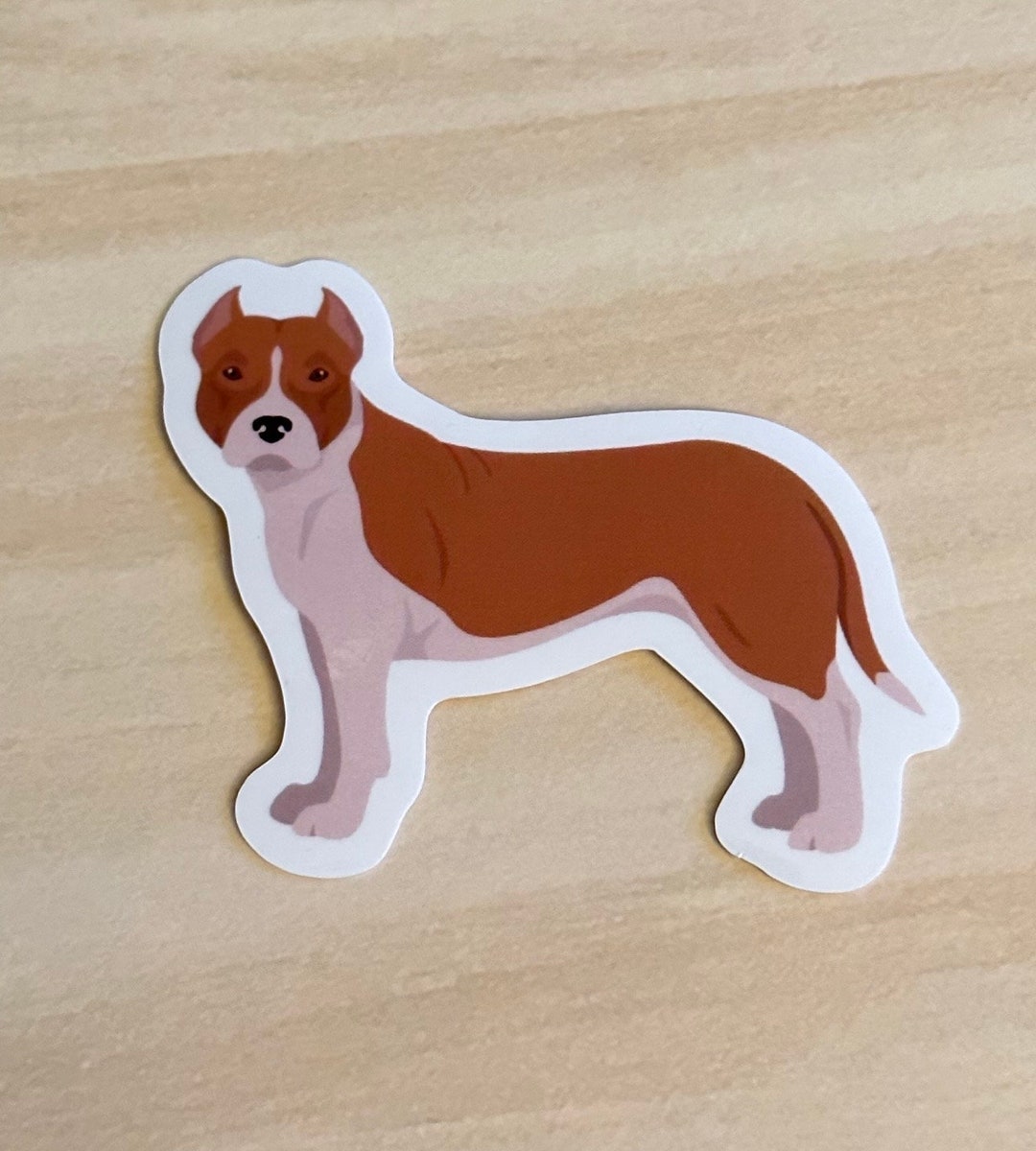 American Pitbull Terrier Dog Sticker - Etsy