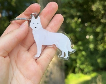 Siberian Husky Dog Keychain - Etsy