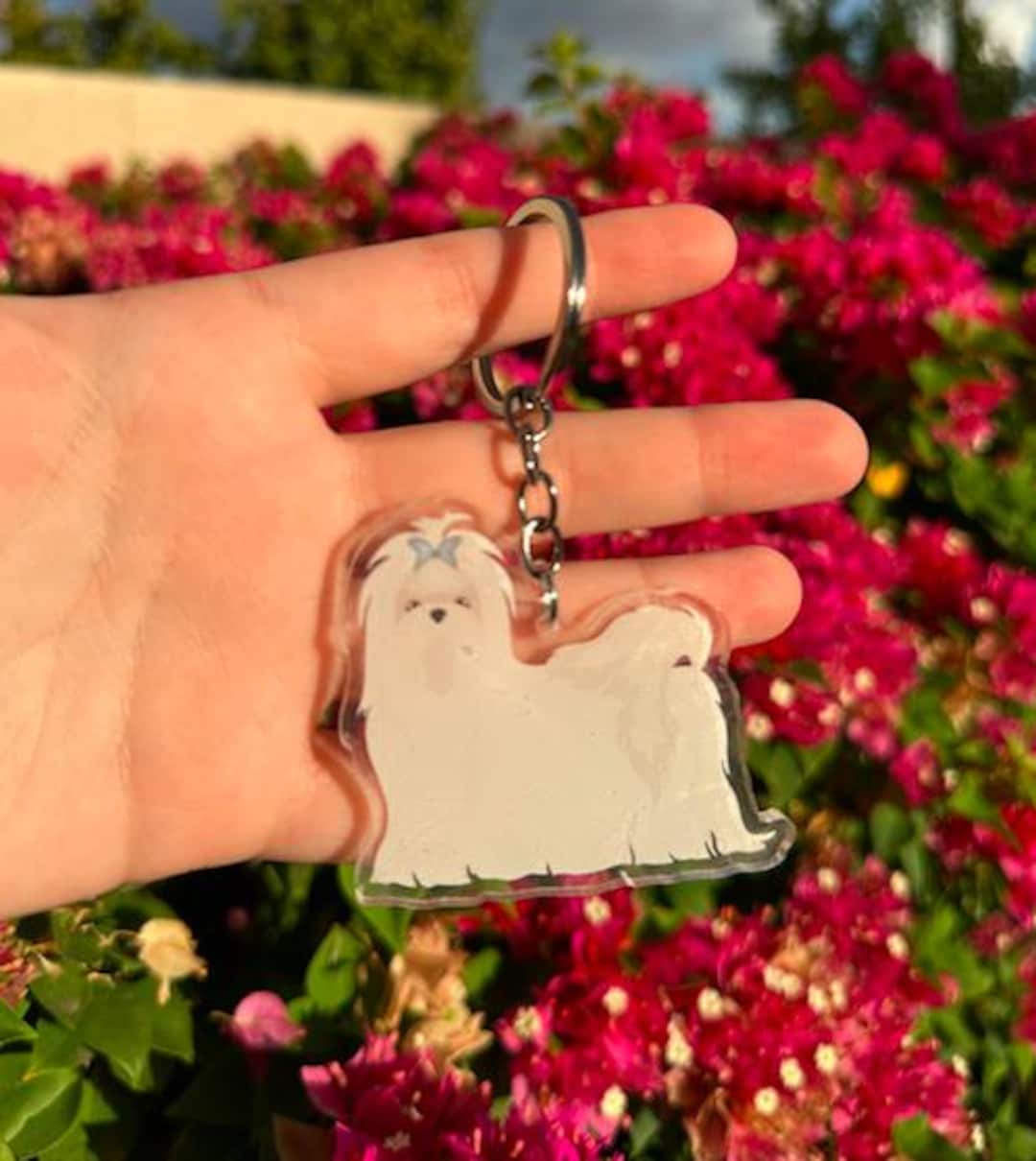 Maltese Dog 2.5in Acrylic Keychain - Etsy