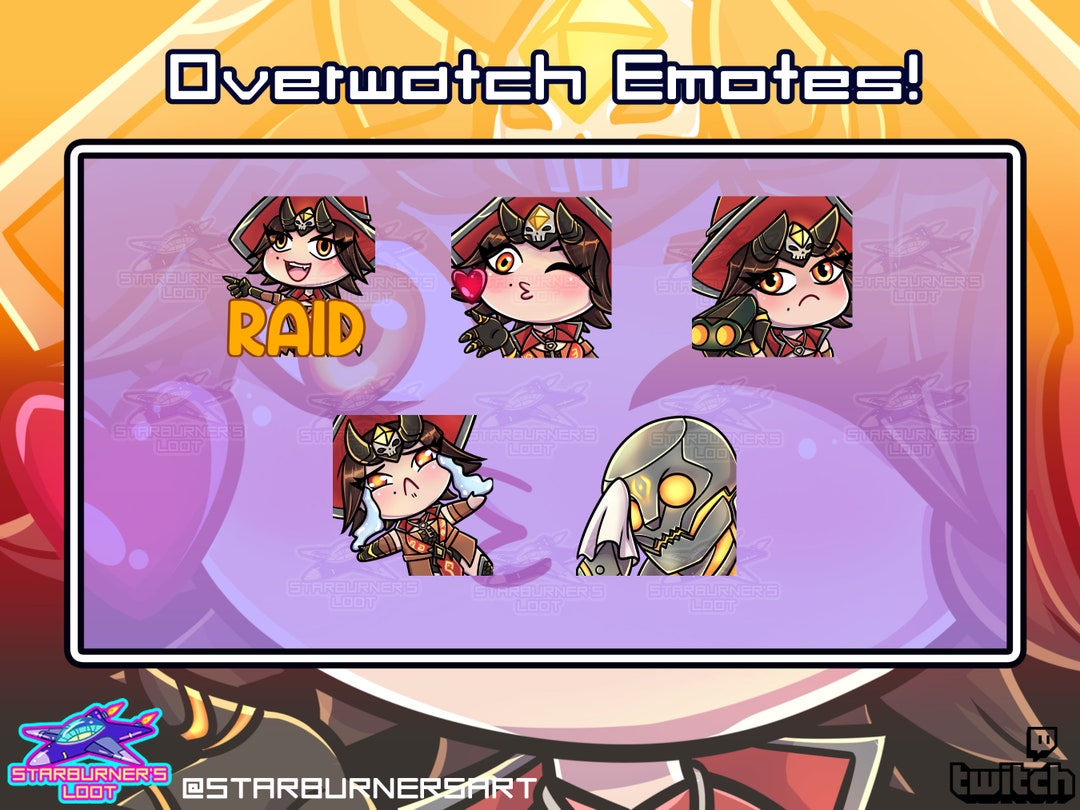 Halloween Overwatch Warlock Ashe and Bob Emote Set for Twitch, Discord ...