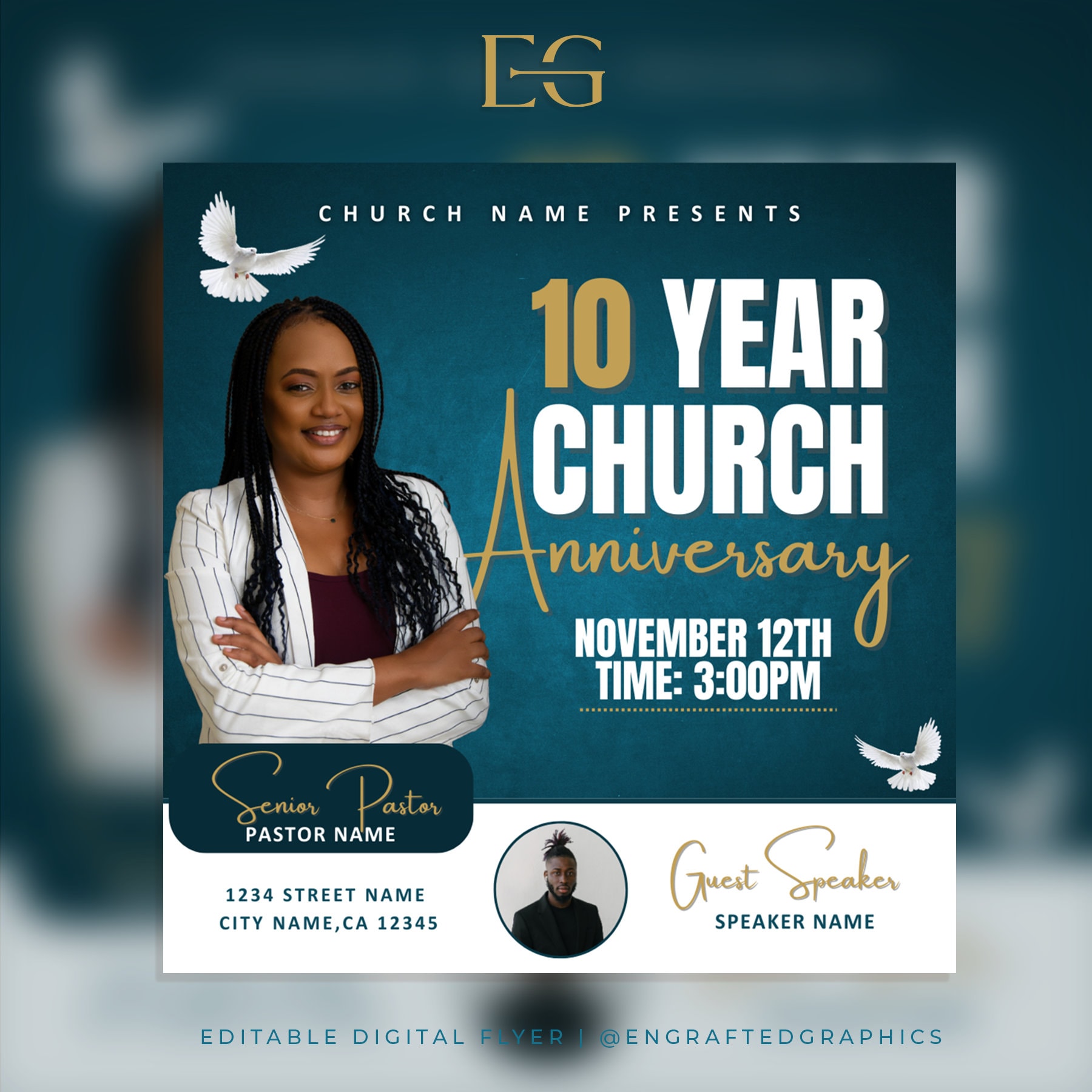 CHURCH ANNIVERSARY FLYER - Etsy