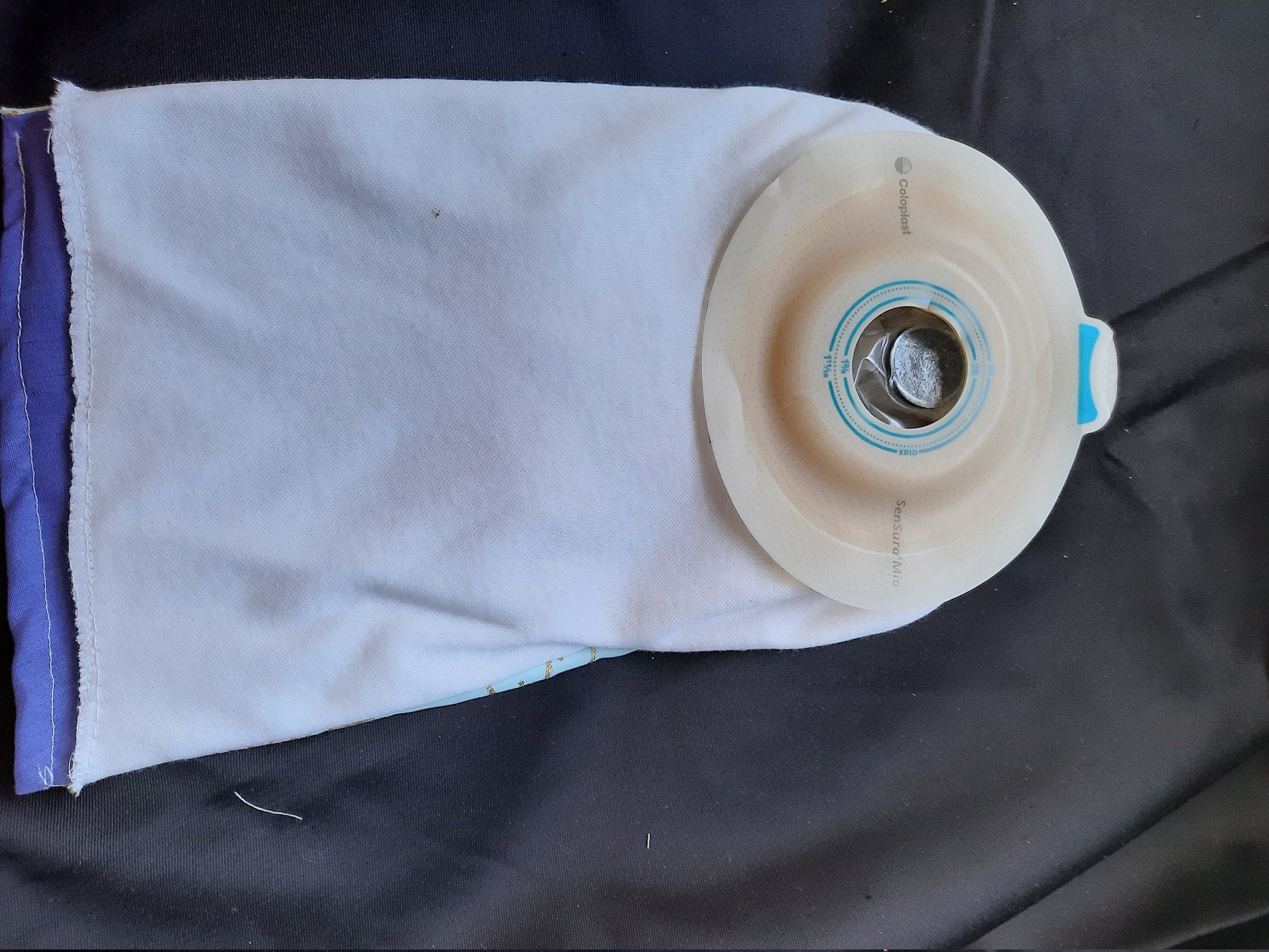 Stoma Bag Cover, 2 in 1 Reversible. Pastel Unicorn/purple. 10 6 2 1/2-3 ...